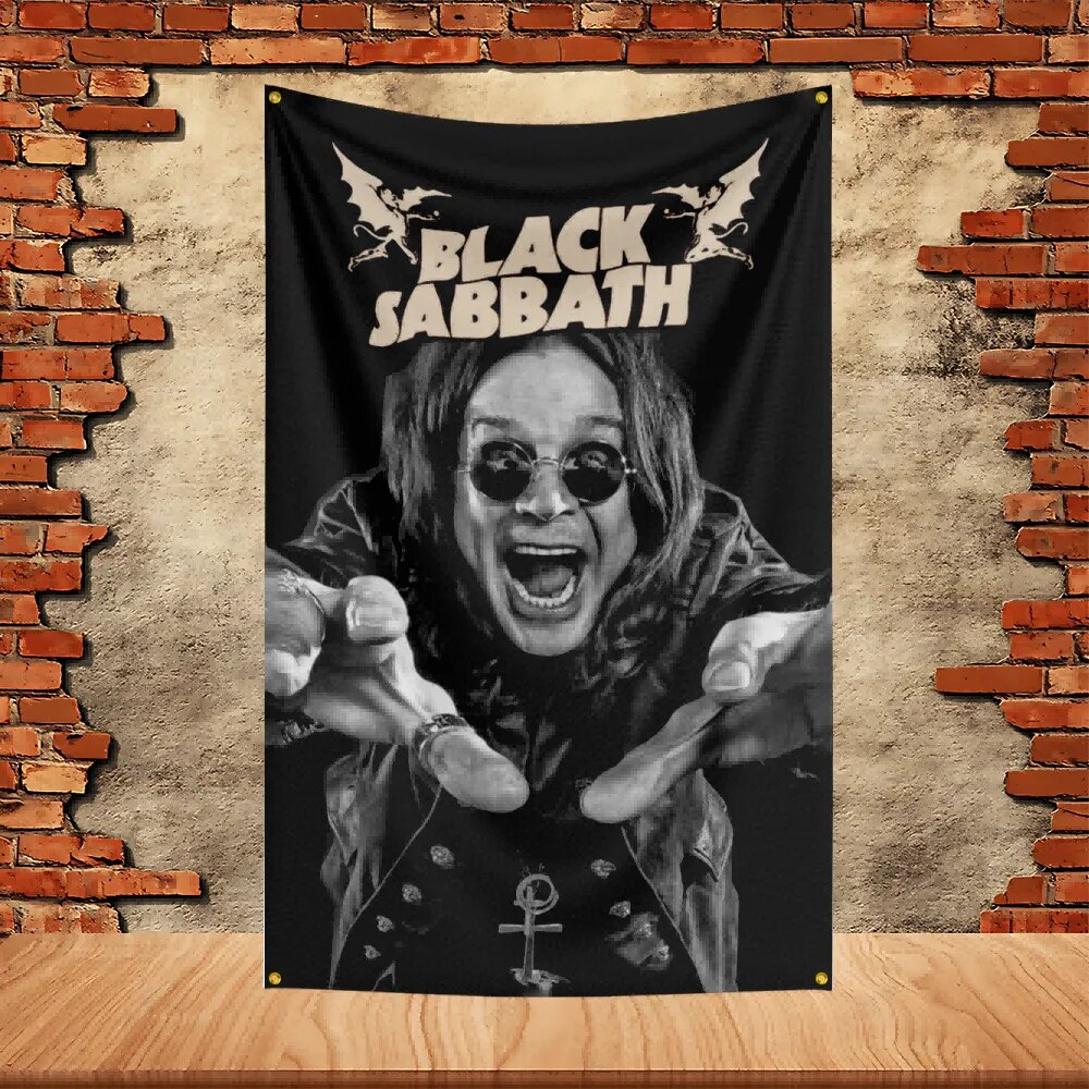 90X150ft Ozzy Osbourne Band Прапор для вечеринки Полиэстер Печатный флаг Баннер Гобелен для украшения сада Гараж Концертный флаг