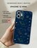 Чехол на Apple iPhone 12 mini / Айфон 12 Мини с принтом "Темно-синий космос"