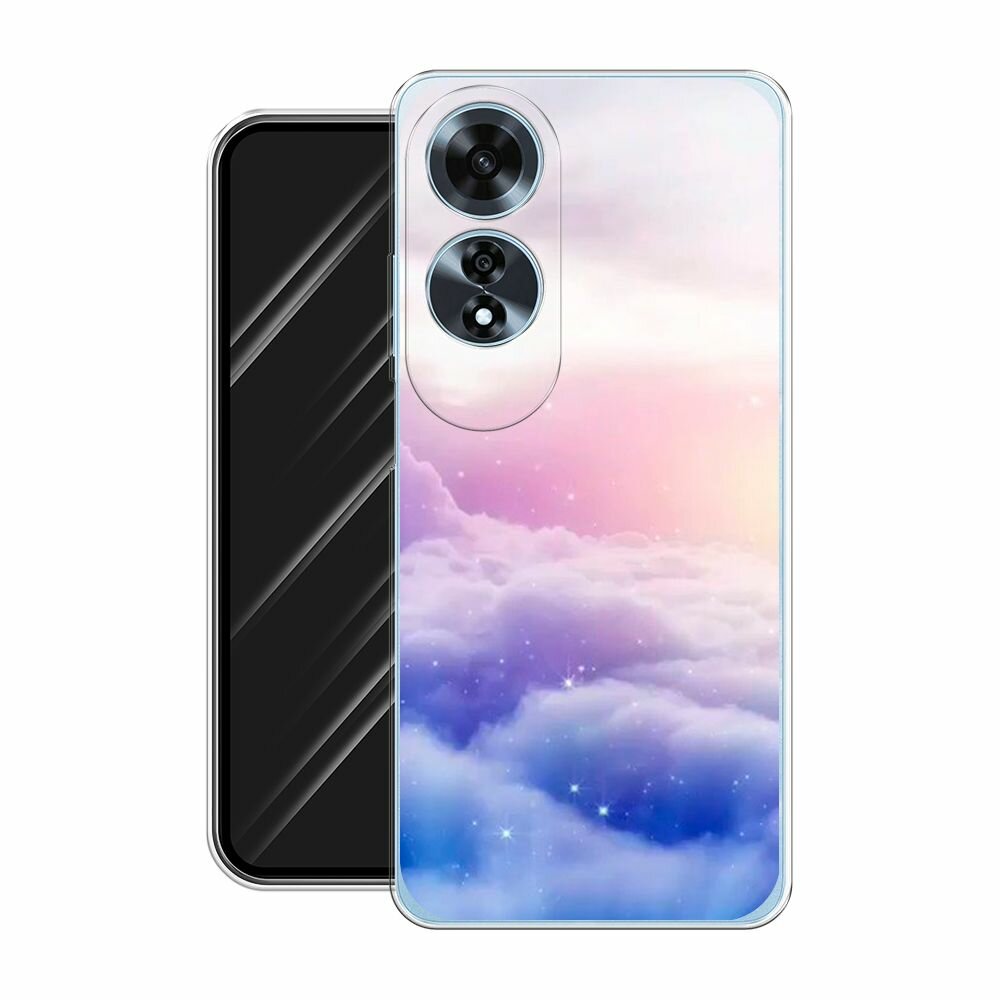 Силиконовый чехол на Oppo A60 / Оппо А60 с принтом Небеса — фото 1