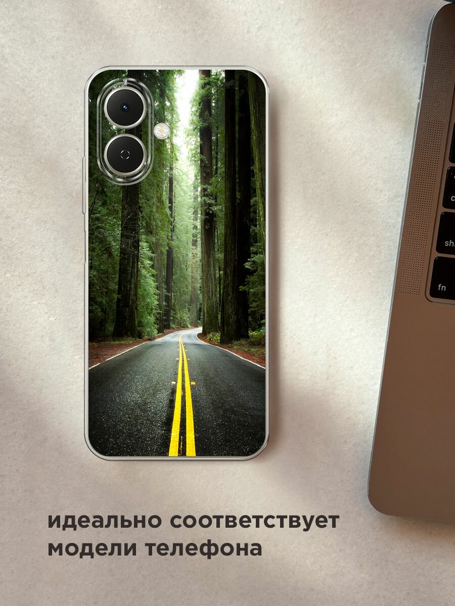Чехол на Tecno Spark Go 2 / Текно Спарк Го 2 с принтом "Лес 17" — фото 1
