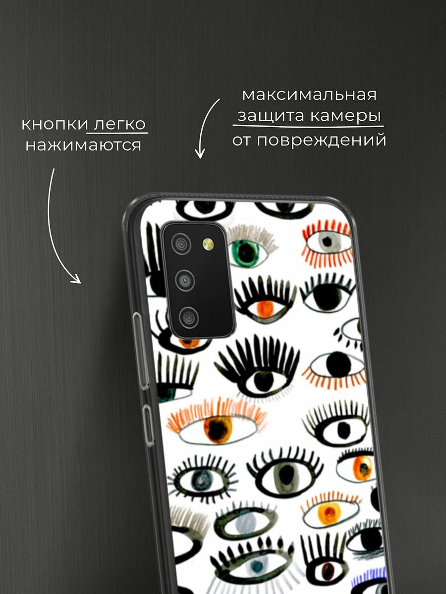 Чехол на Samsung Galaxy A02s / Самсунг Галакси A02s с принтом "Глаза акварель" — фото 1