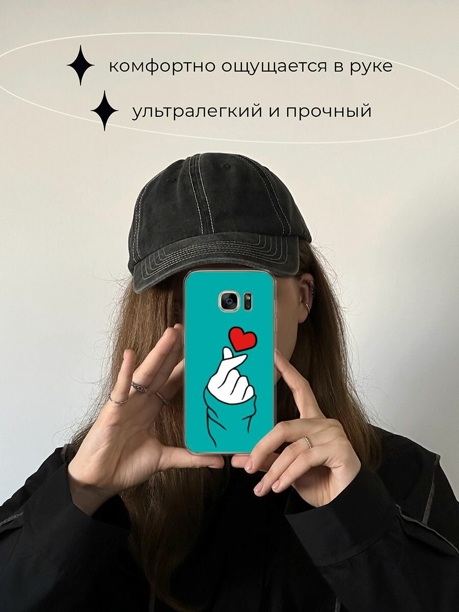 Чехол на Samsung Galaxy S7 / Самсунг Галакси С 7 с принтом "Маленькое сердечко" — фото 1