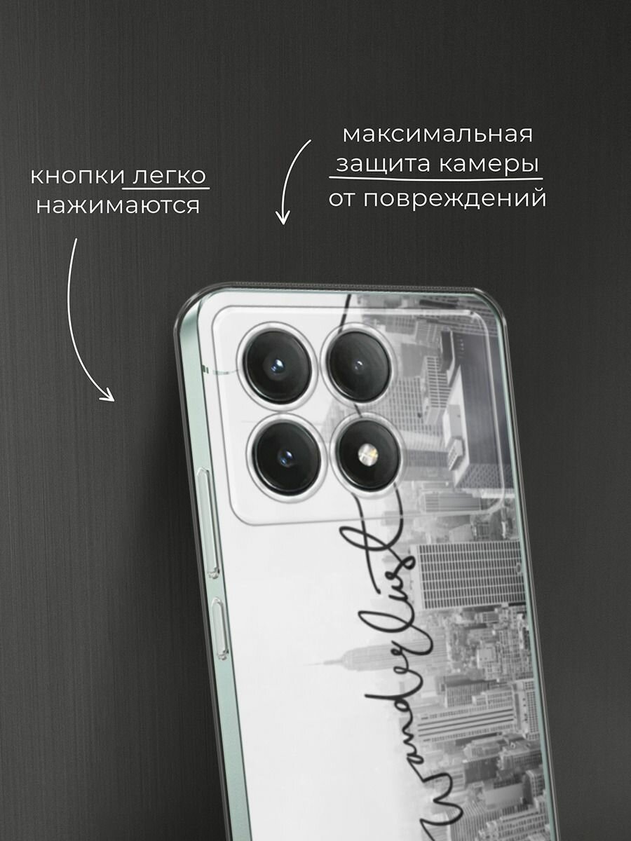 Чехол на Xiaomi Poco X6 PRO 5G / Поко X6 Про 5G с принтом "Черно город" — фото 1