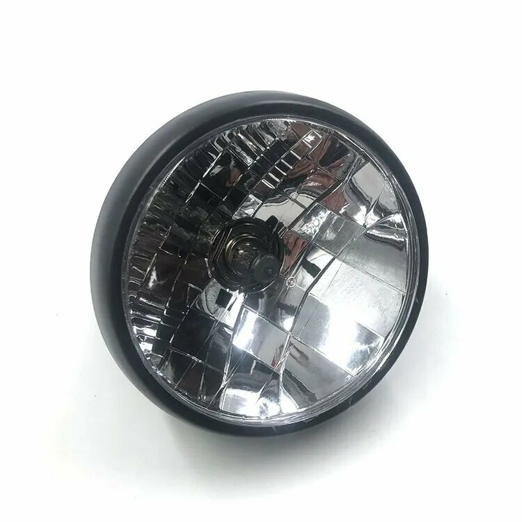 Фара Орион Сабур Альфа / 1 лампа h4 / Фара передняя на мопед черная