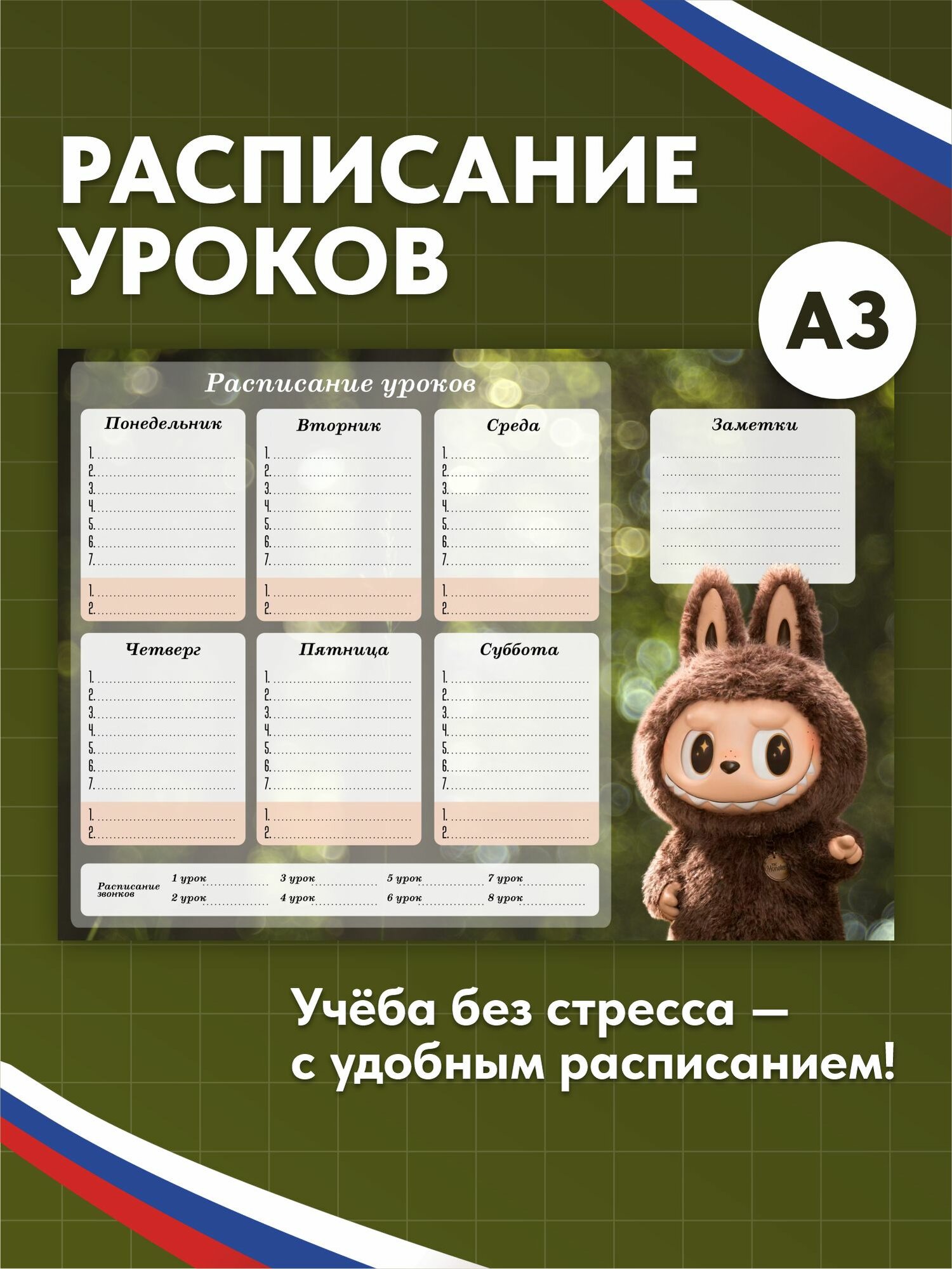 Расписание уроков Лабубу