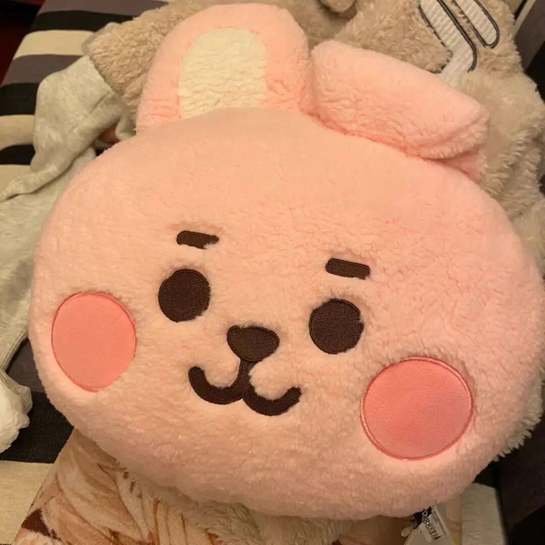 Аниме мультфильм Bt21 Tata Chimmy Cooky плюшевая игрушка модная новая плюшевая кукла подушка для спальни подушка орнамент коллекция подарок для друзей, 35cm, Розовый, Унисекс