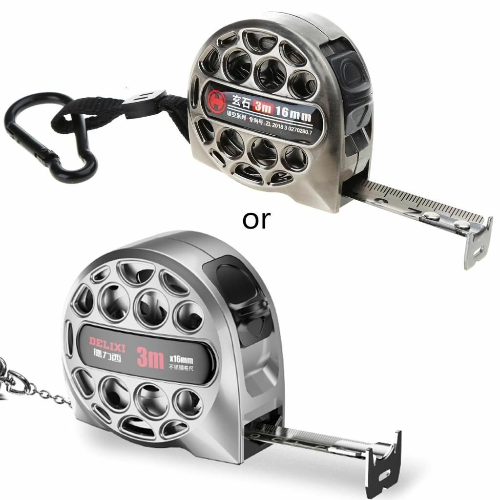 Лента-линейка из нержавеющей стали с полой рулеткой-3 метра 16 мм