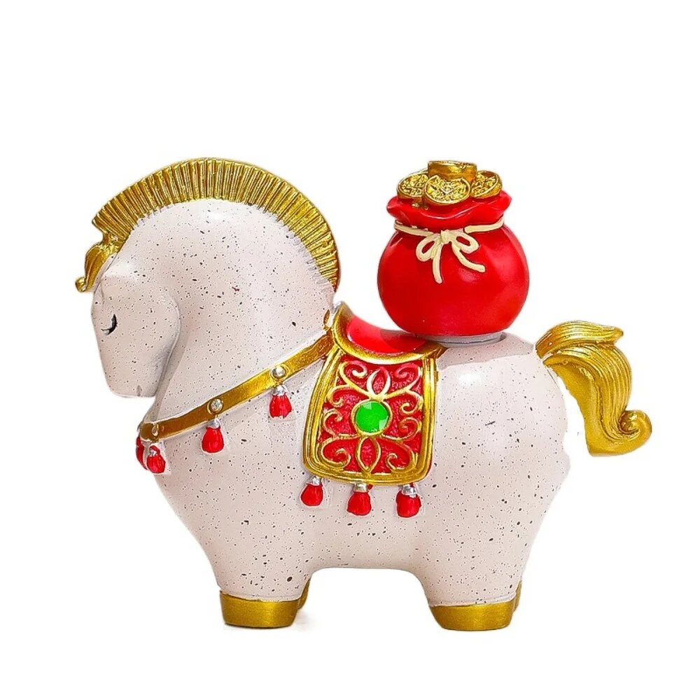 Фигурка лошади из смолы, White Style C