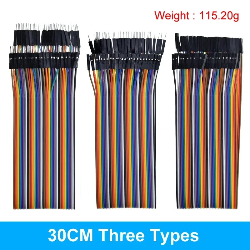 Dupont Line 10 см 15 см 20 см 30 см 40 см Мужской/Женский/Женский соединительный провод Кабель Dupont для Arduino DIY KIT 40Pin 2,54 мм