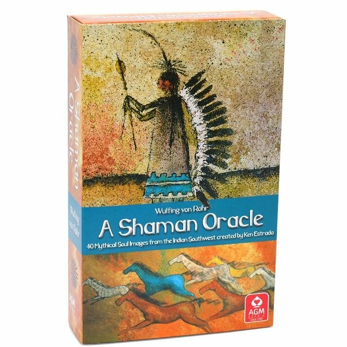 Карты Таро AGM-Urania "Shaman Oracle", 40 карт, разноцветные, английская версия