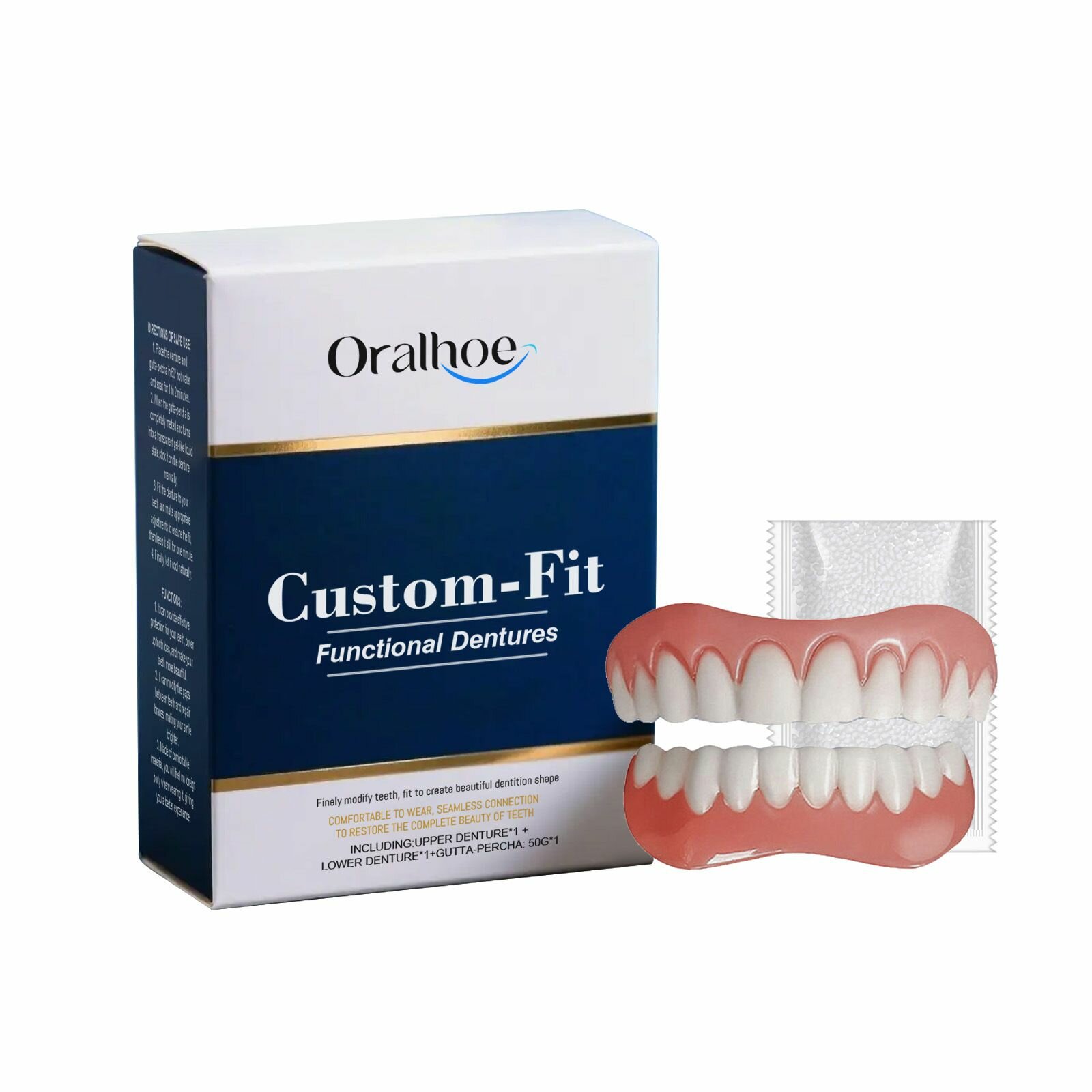 Набор для декорирования протезов ORALHOE, комфортный дизайн, формирование естественного улыбки, улучшение эстетического привлекательности