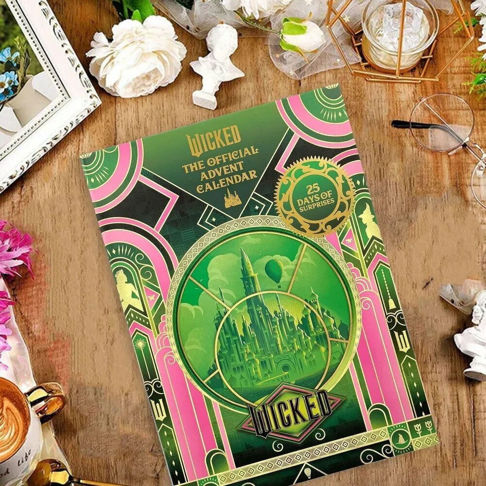 Wicked Advent Calendar это календарь Авантада на тему мюзикла Ворчливый Вихрь (магический злой Ведьма), относящийся к Авантаду Рождества, и отличный подарок для друзей.