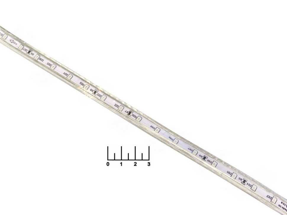 Светодиодная лента 220V белая 1м 12*7мм водонепроницаемая 2835 4.8W 4200K S10V05ESB