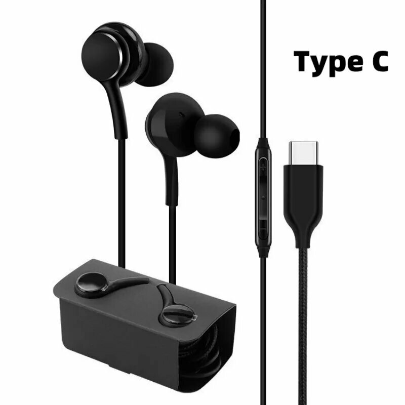Проводные Наушники Type-C Для Ultra Xiaomi Huawei Samsung Galaxy S25 S24 S23 S21 S22, Универсальные Гарнитуры 3,5 Мм