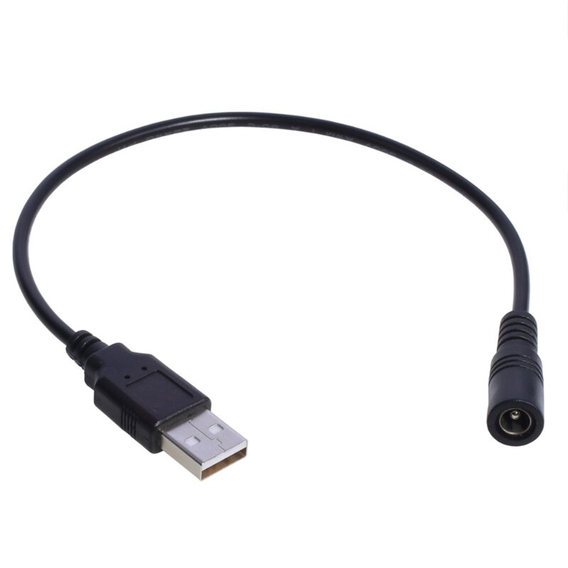 USB-кабель для подключения к источнику питания постоянного тока, разъем 5,5x2,1 мм (гнездо) или штекер (папа) DC5V, адаптер питания и зарядки для USB-вентилятора/динамика.