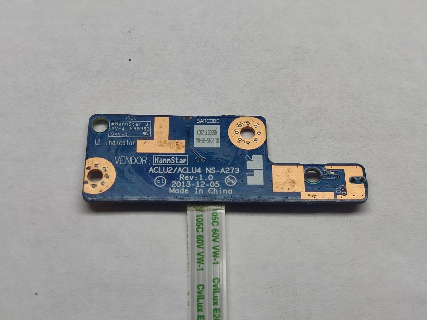 NS-A273 Плата с кнопкой включения Lenovo G50-30, G50-45, G50-70