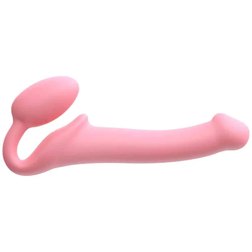 Гибкий страпон Strap-on-me Semi-Realistic M, силикон, розовый