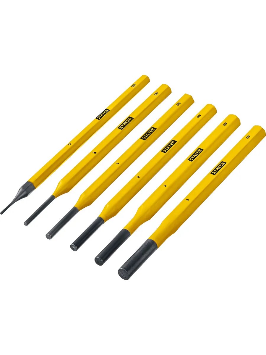 Hercules, 6 предметов, набор выколоток в пластиковом держат