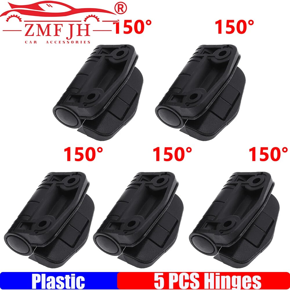 Пластиковые дверные петли ZMFJH, черные, 5 штук 150degree