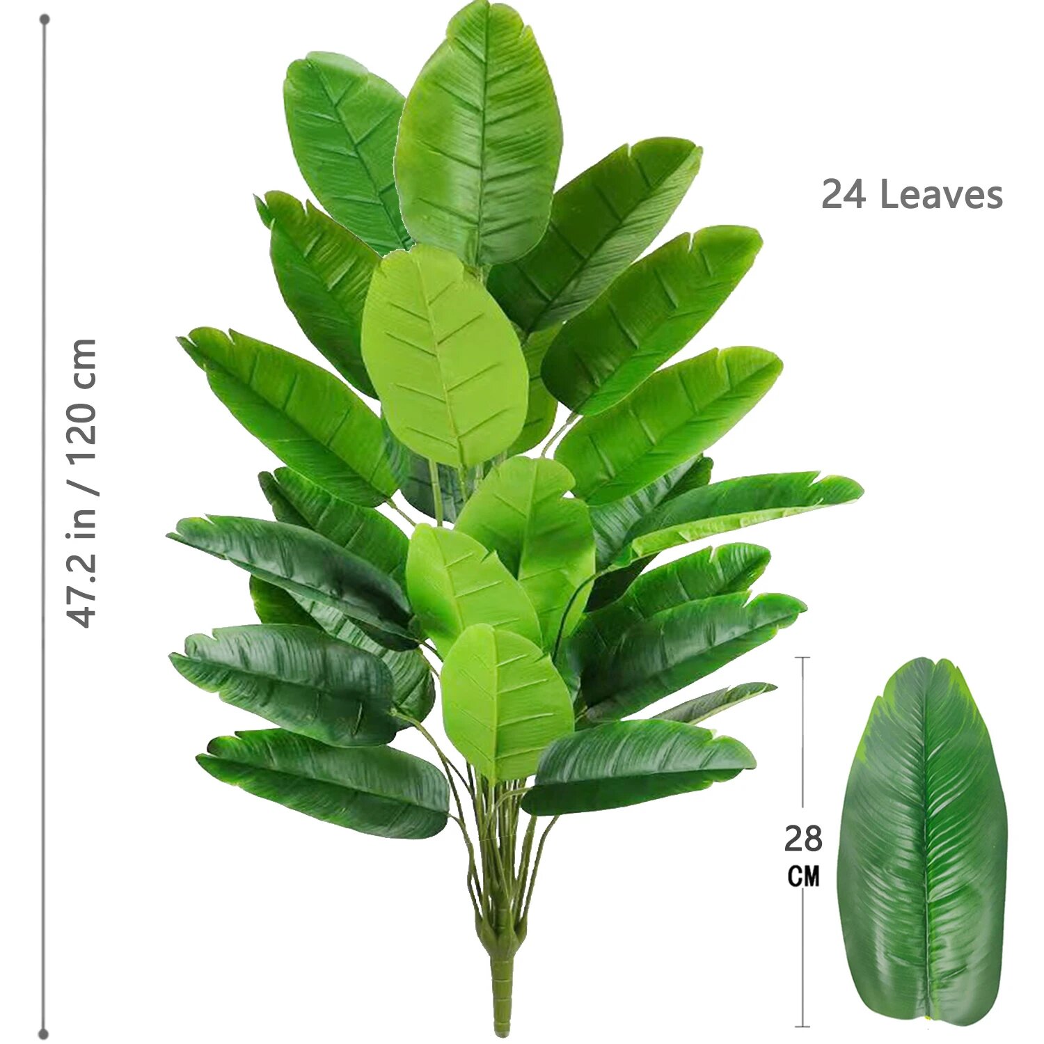 Искусственные листья стрелиции королевской CC-LRJ-24Y-120-T5