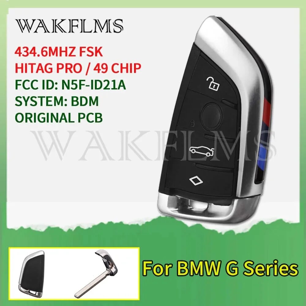Программатор для BMW BDC3 BDC03 FCC ID: N5F-ID21A для BMW G20 G30 G32 G11 G15 G29 2019-2024, бесключевой OEM PCB смарт-ключ для автомобиля