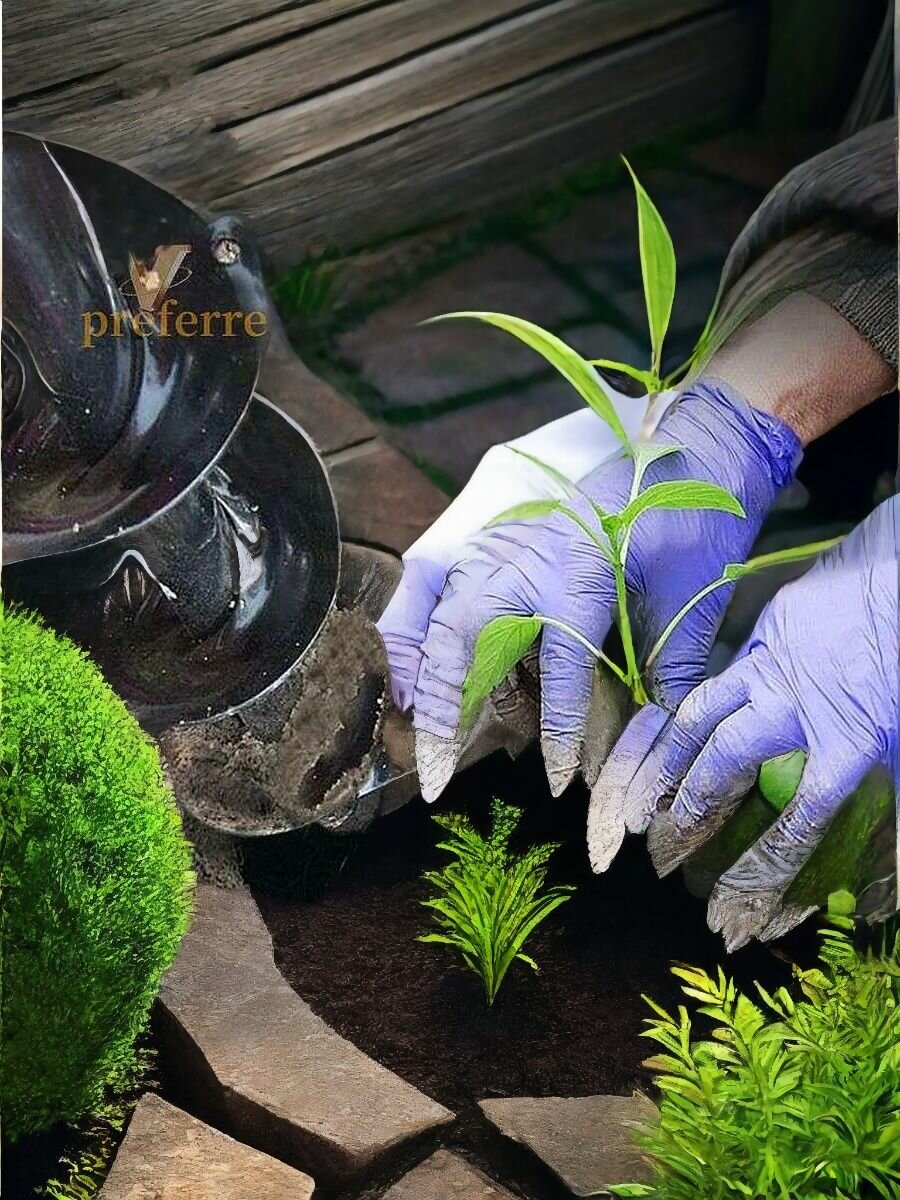 Бур садовый ручной, Металл