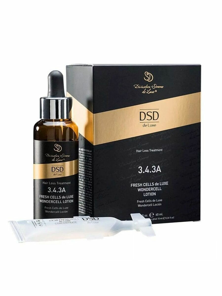 Лосьон для интенсивного роста волос 50 мл + 10 мл DsD de Luxe - 3.4.3A Fresh Cells DeLuxe Wondercell Lotion