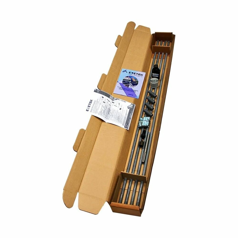 Комплект заземления EZETEK ZN 6 6 метров, 16мм, 4х1500мм без насадки SDS-max 60215