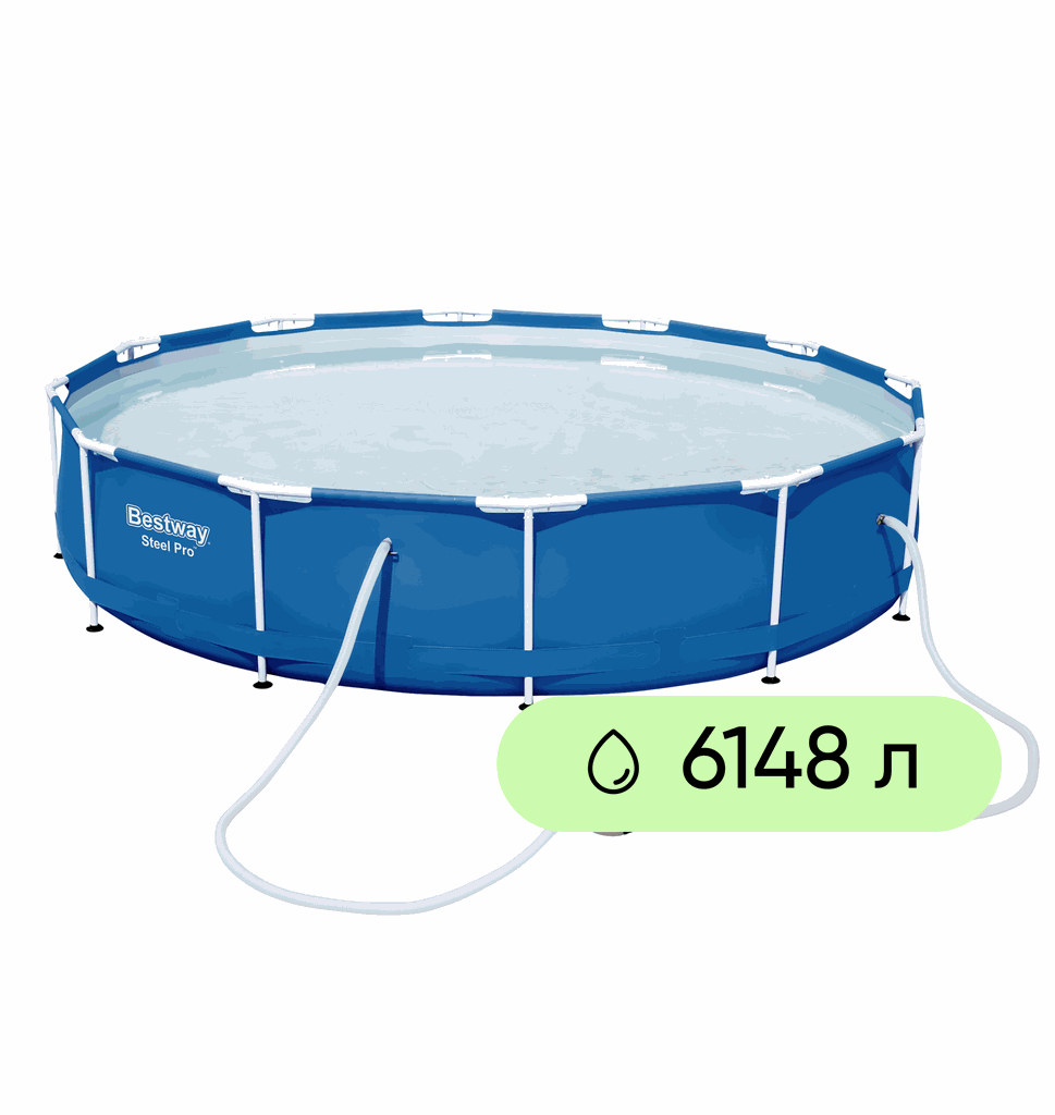 Бассейн каркасный BESTWAY Steel Pro 6148л 305х100см, с фильтр-насосом, Арт. 14415/56334