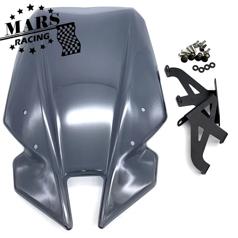 Ветровое стекло для мотоциклов, ветрового стекла, ветрового стекла, экран Черный, Темно-серый