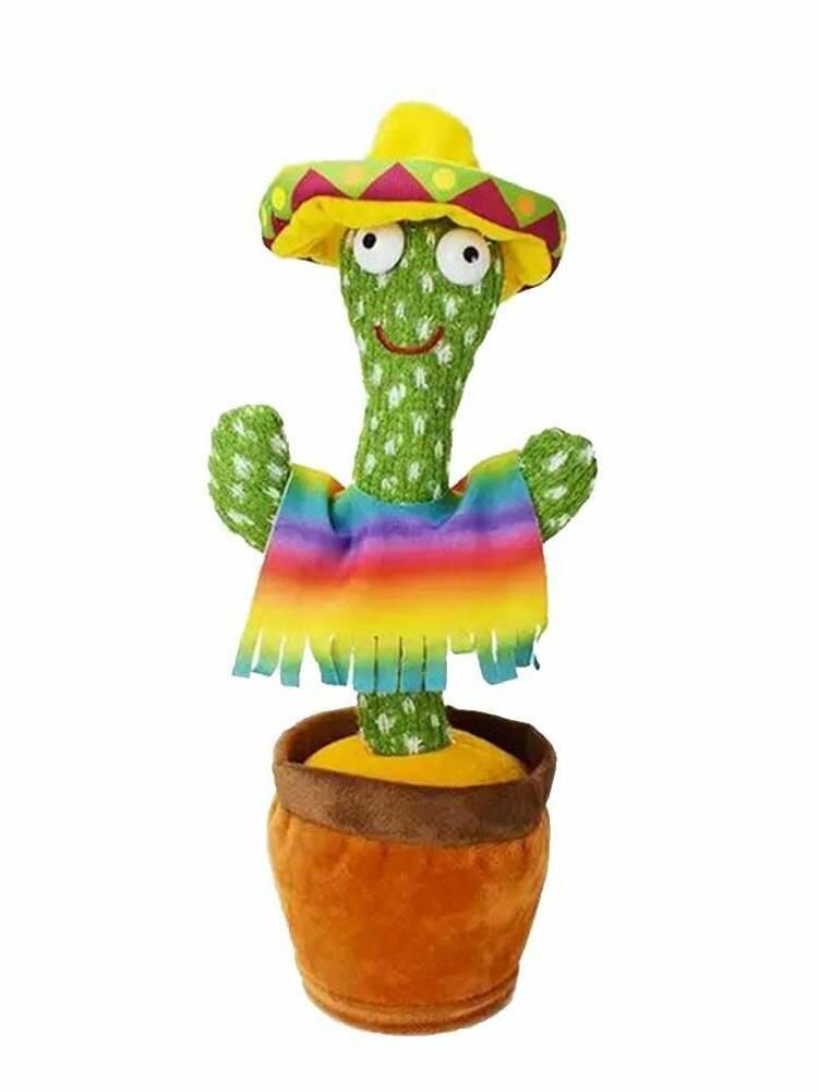 Игрушка Танцующий кактус говорящий и поющий, Интерактивная игрушка Кактус