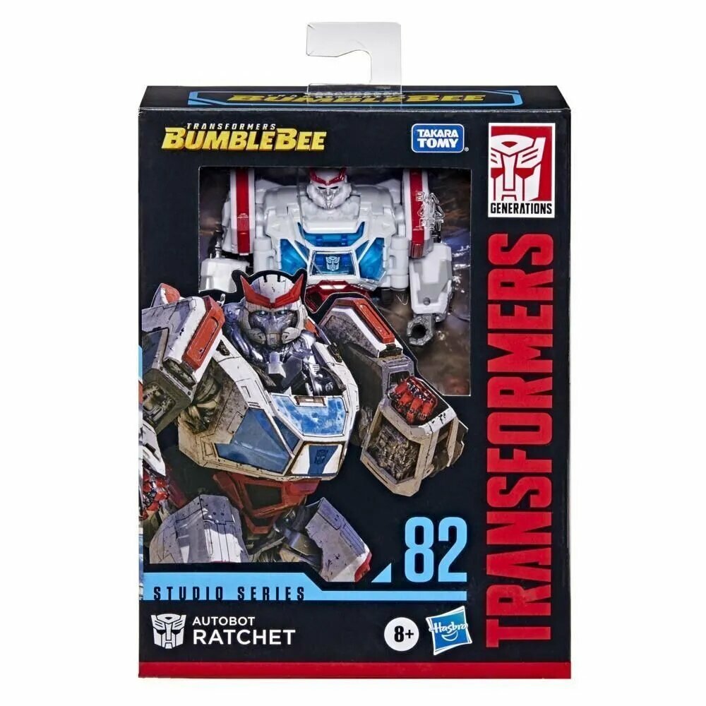 Трансформеры игрушки Hasbro Transformers Toys Studio Series SS82 Deluxe Transformers: Bumblebee Autobot Ratchet (11.5cm) F3163