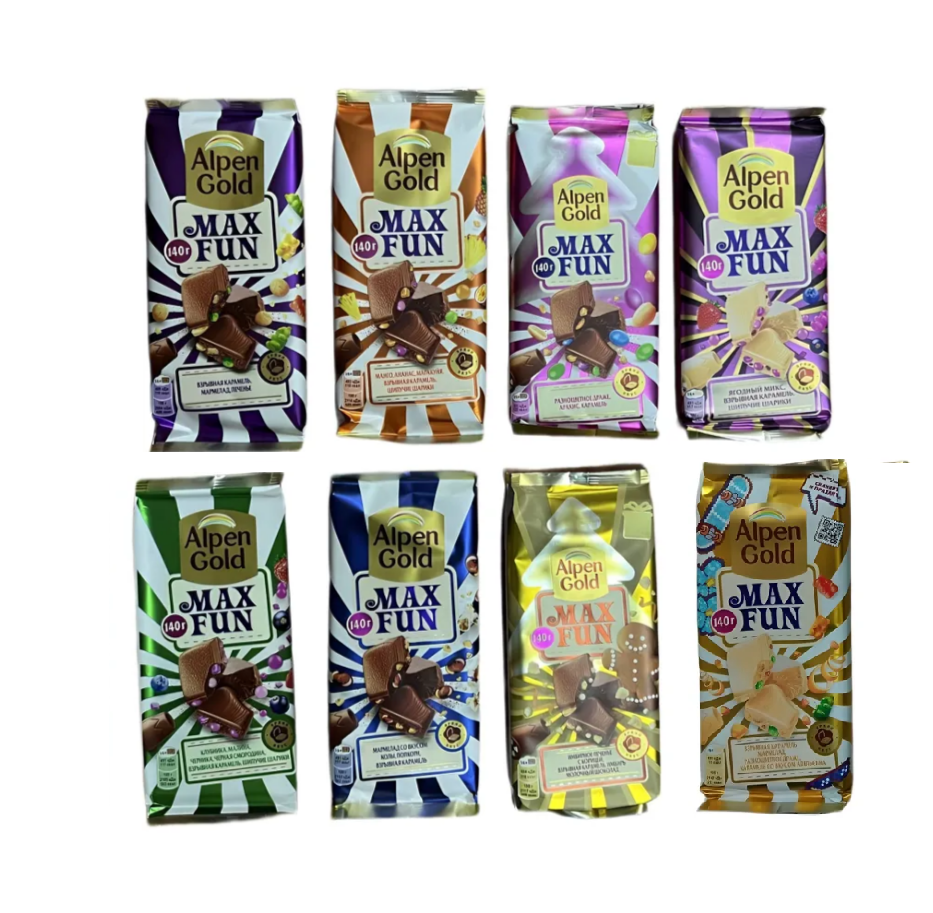Alpen Gold Max Fun набор шоколада ( 8 шт. )