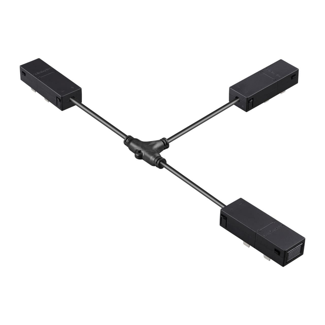 NOVOTECH 135314 PORT NT25 206 черный Гибкий токопроводящий соединитель "T" IP20 90-240V VECTOR