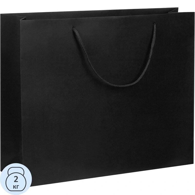 Пакет подарочный бумажный Arc L, черный 20965.30