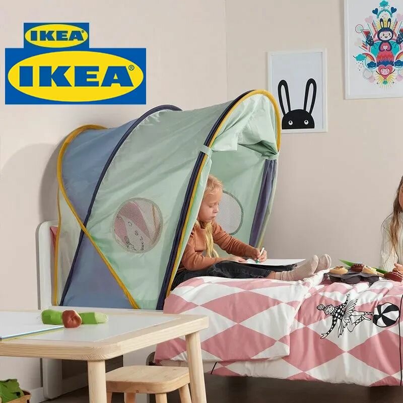 Палатка-кровать Ikea ELDFLUGA, пылезащитная, светонепроницаемая и дышащая бытовая детская палатка