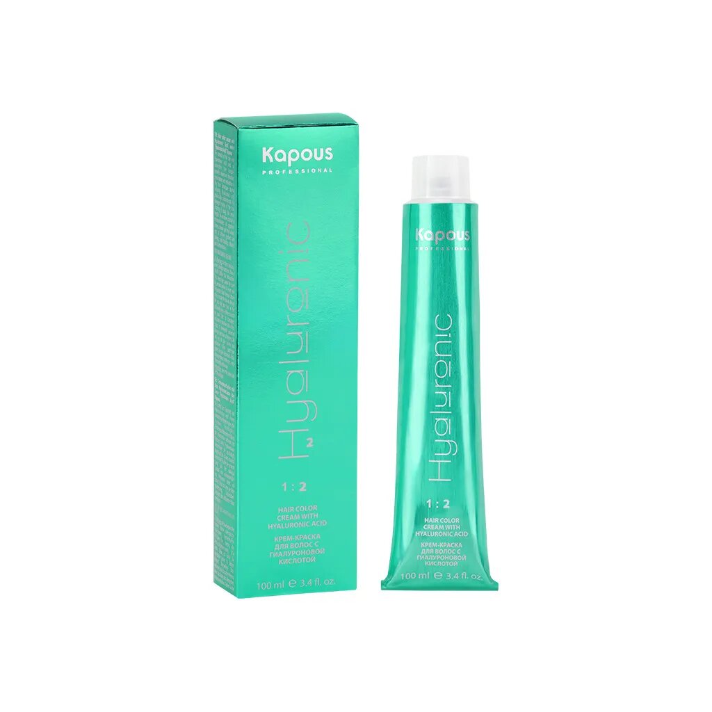 Крем-краска KAPOUS HYALURONIC ACID для волос , 901 ультра-светлый пепельный , 100мл