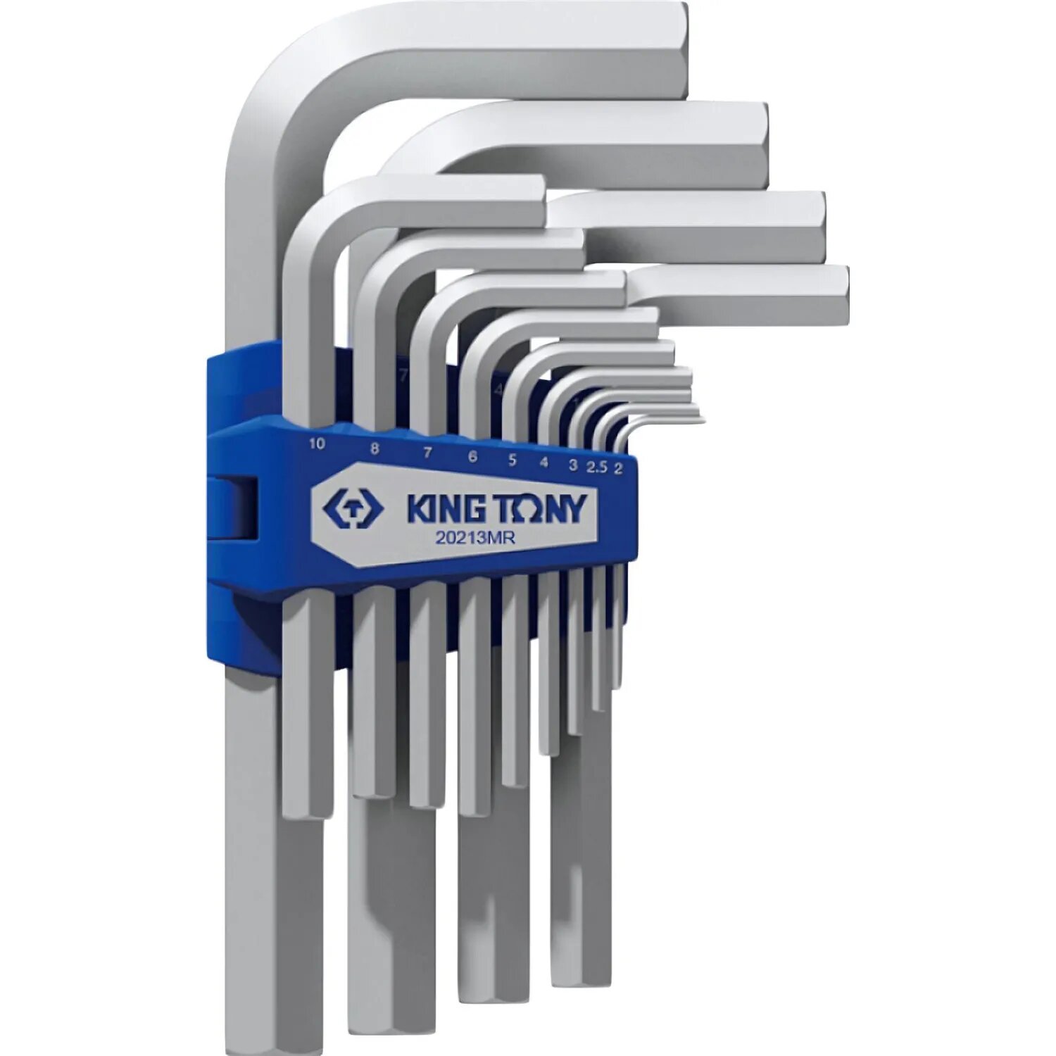 Набор ключей Г-образных шестигран. 2-19 мм, короткие,13 предметов KING Tony