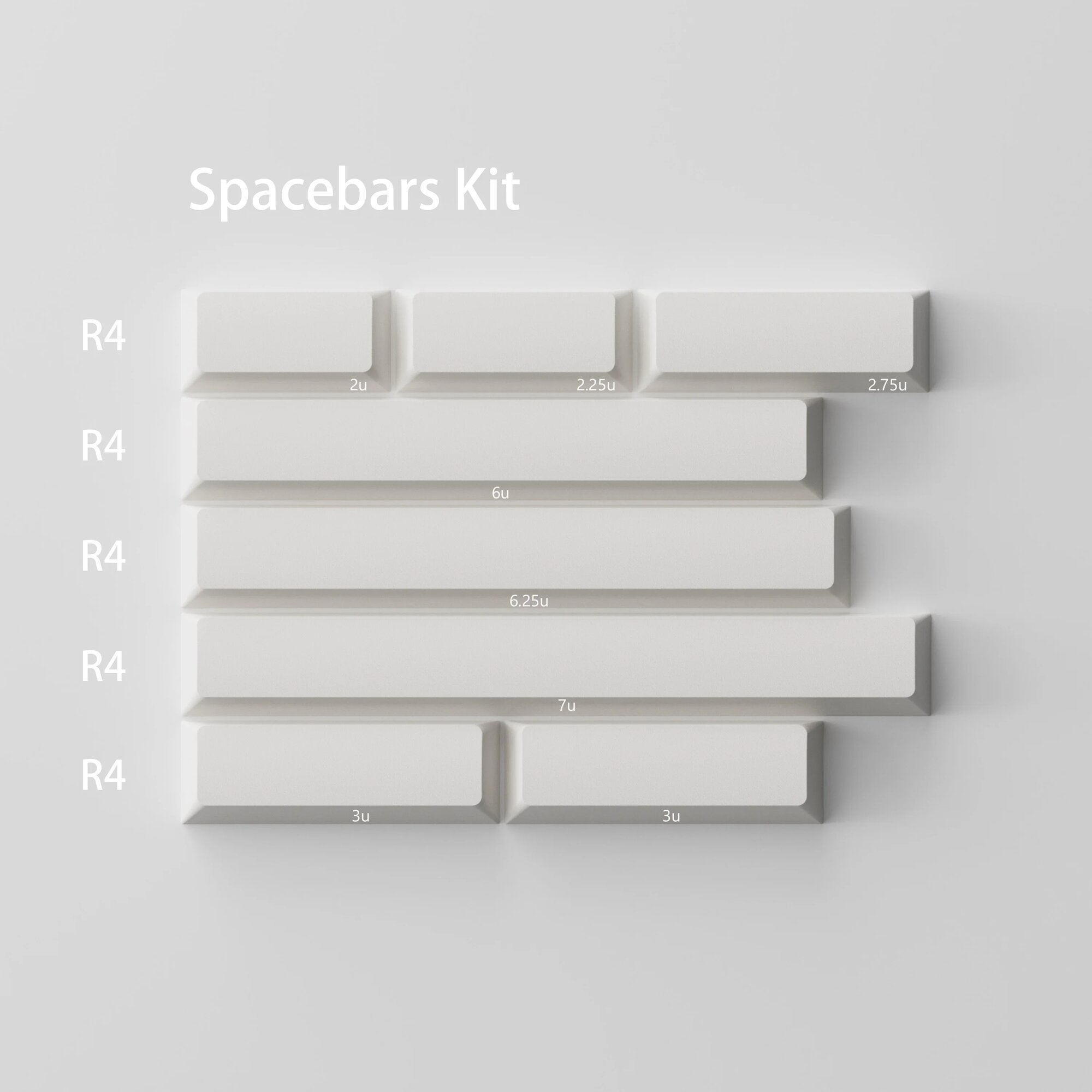 Клавиши Spacebars Kit R4 White