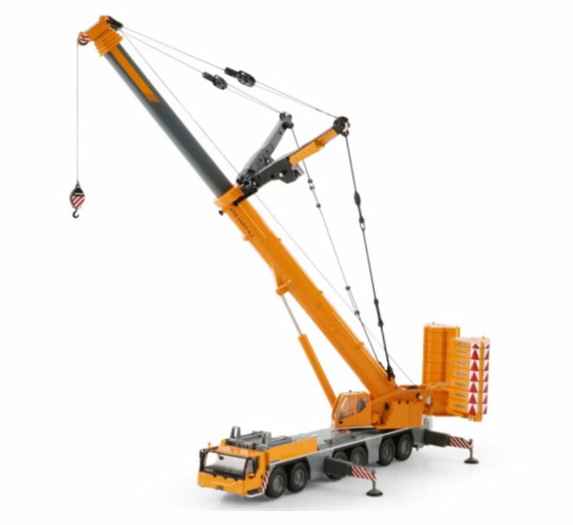 Готовая модель 1:87 Liebherr LTM1400, кран WSI, литьевой металл, статическая, коллекционная, 74-1001