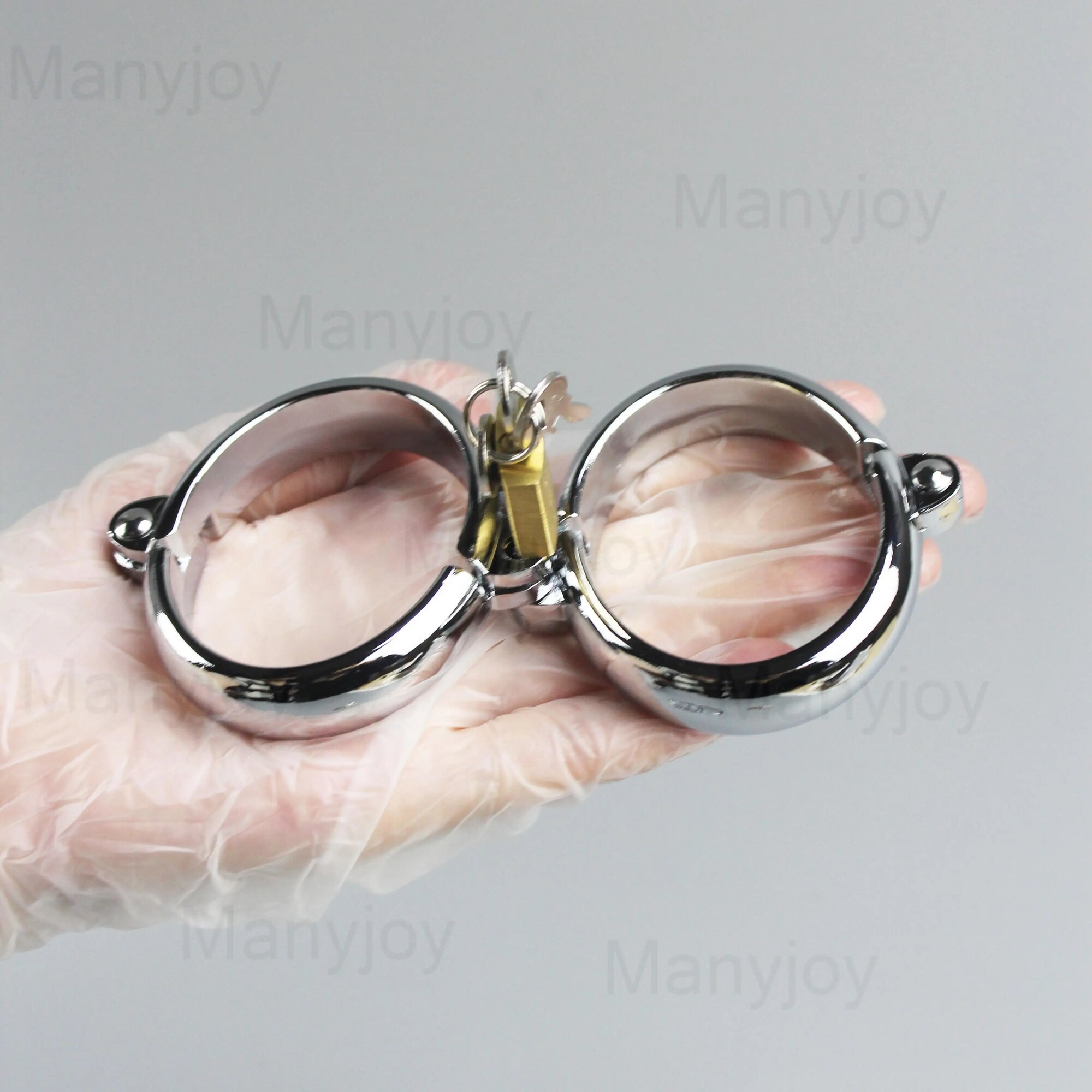 Наручники Manyjoy из нержавеющей стали, Цвет: M-Handcuffs