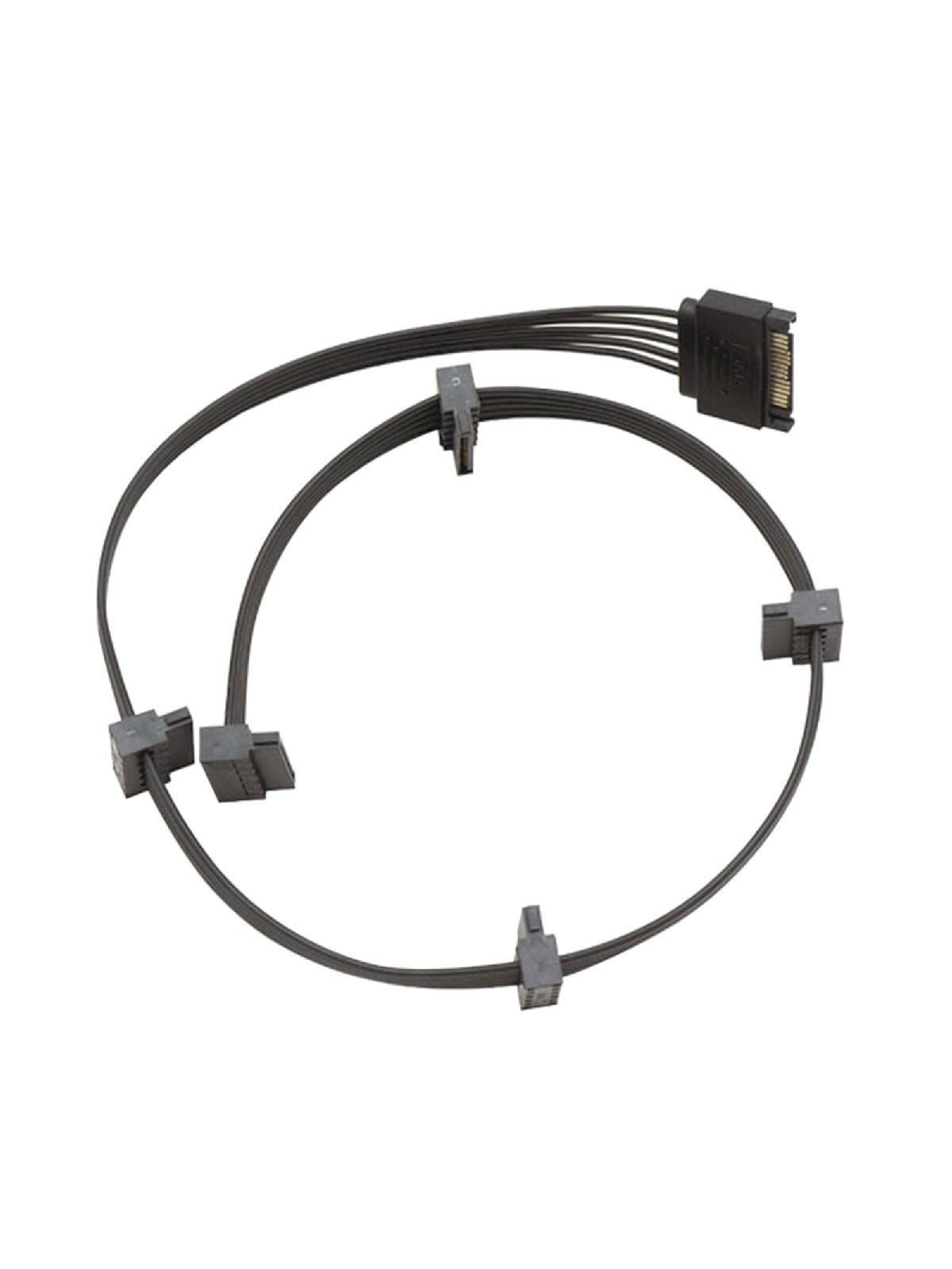 1 to 3/4/ 5 Sata 15Pin Hard Drive Power Supply Splitter Cable Cord for PC Sever Sata 15pin male-female Power Adapter