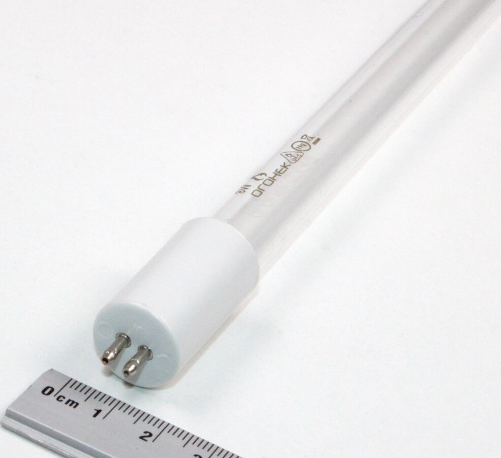 Лампа бактерицидная T5 Огонек OG-LDP05 УФ+Озон (254нм, 8Вт, 30см)