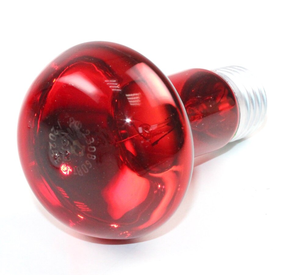 Лампа накаливания инфракрасная зеркальная (излучатель тепловой) икзк 60W E27 230-60 R63