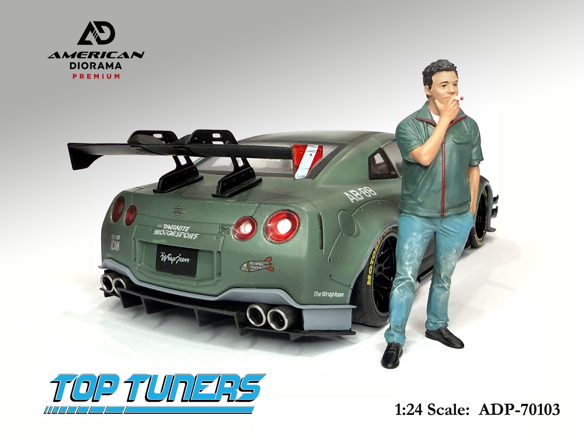 Машинка American Diorama 1:24 3D Series -Top Tuner-3 Resin figurine ornaments Only dolls There is no car model ADP-70103