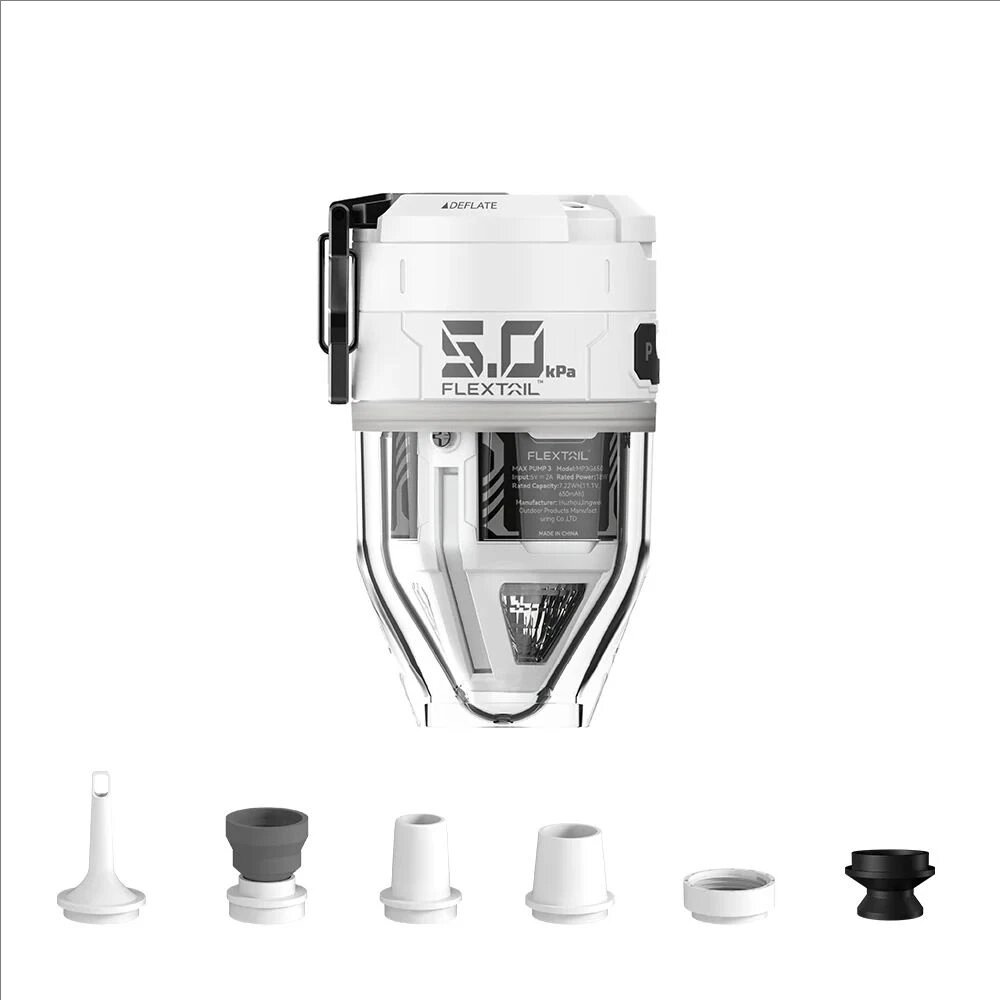 FLEXTAIL MAX PUMP 3-электрический воздушный насос, портативный походный насос с 3-уровневым окружающим освещением для надувной кровати, спальных подушечек, вакуумных мешков