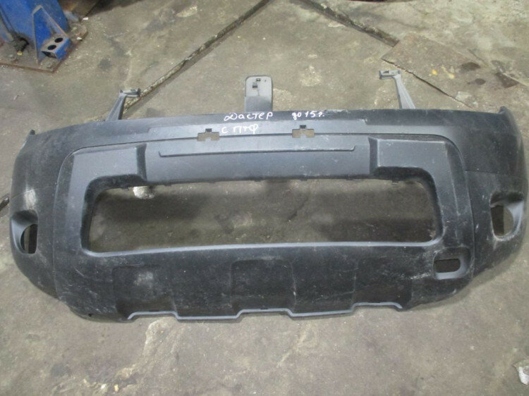 Бампер передний Рено Дастер 620220030R до 2015 г с отверстиями под ПТФ, - ARS