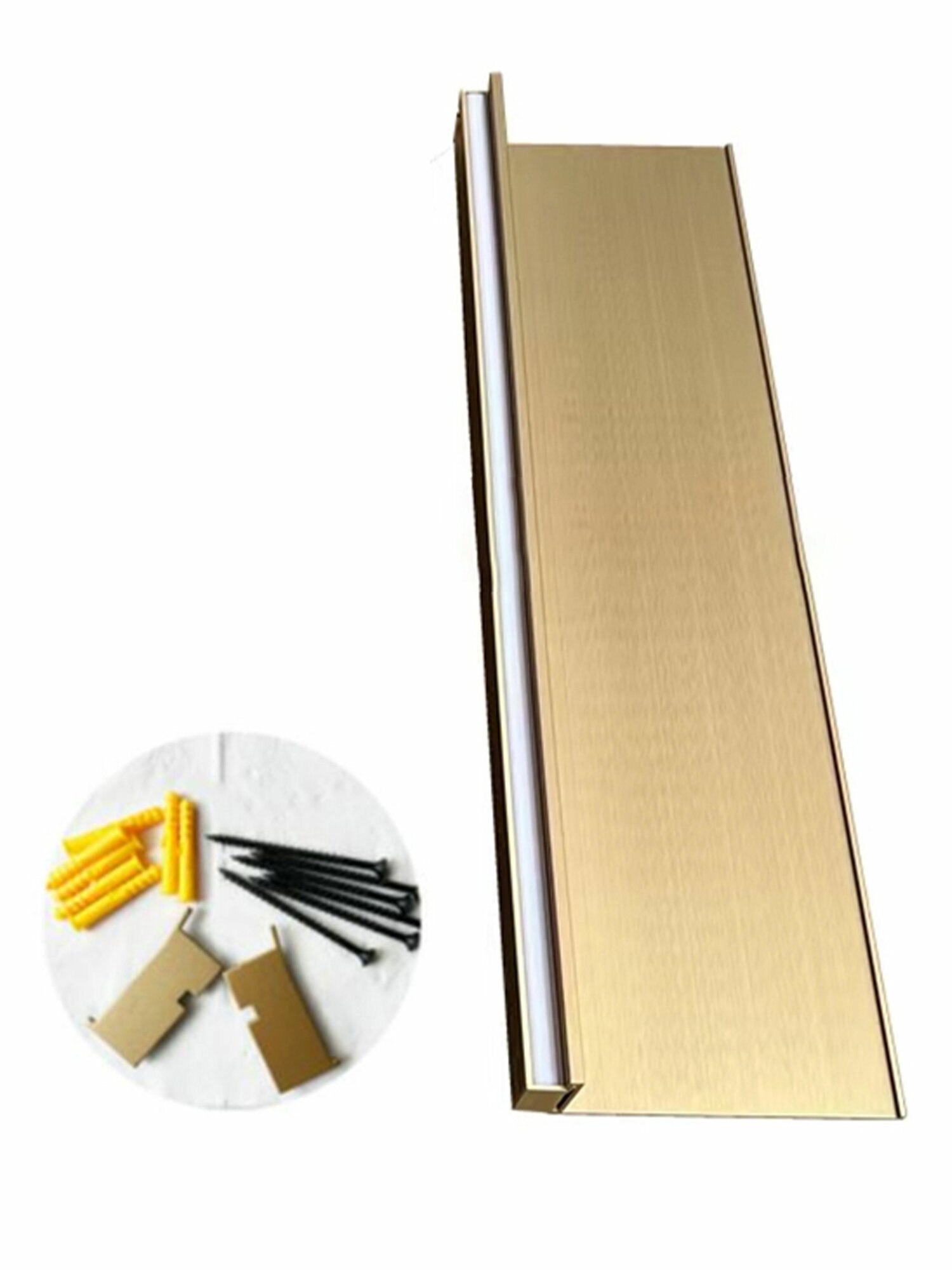 Настенные алюминиевые полки, влагостойкие, с LED-подсветкой220V