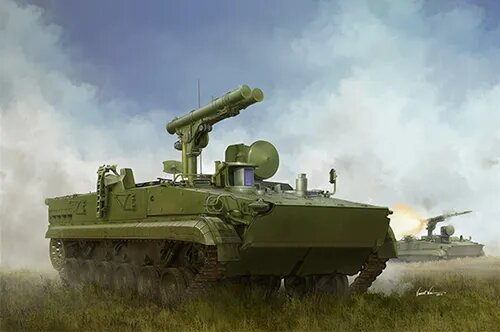 Trumpeter 09551 1/35 Модель птрк 9П157-2 Хризантема-С Танки