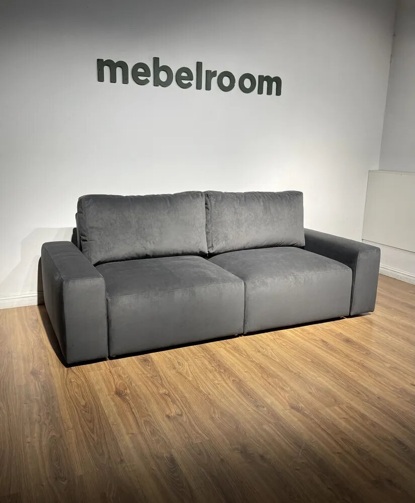 Диван Леон, лофт, с независимым пружинным блоком, механизм Еврокнижка, 230х105х80 см